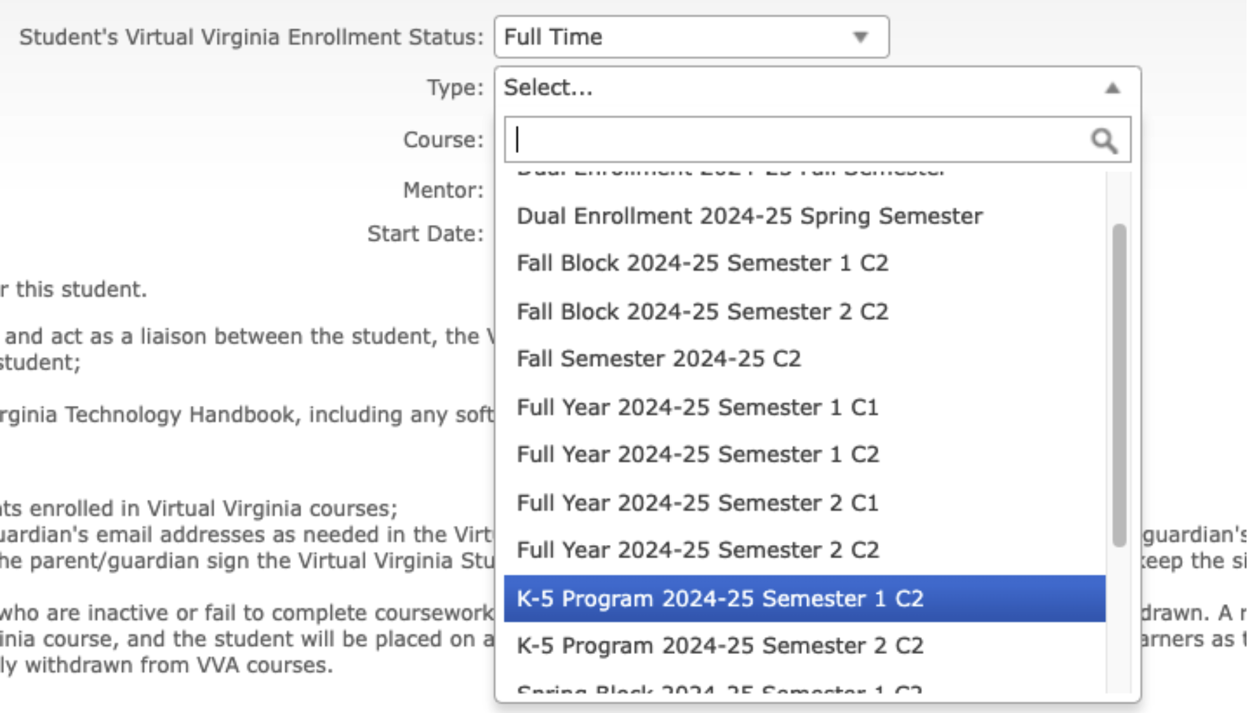 How to Enroll a K–5 Student - Virtual Virginia